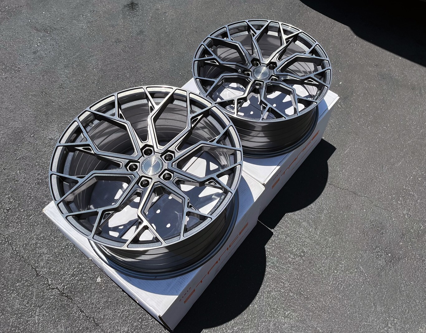 19" 20" Stance SF10 Wheels For Chevrolet Corvette C8 Gunmetal SF-10 ...