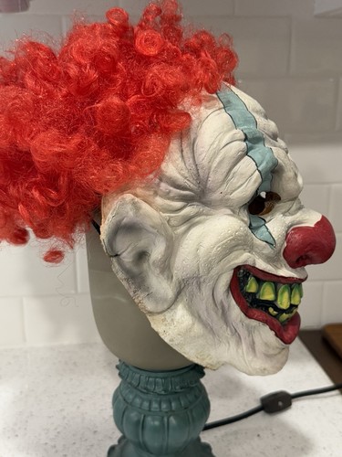 Don Post Paper Magic Crazy Joker Evil Demented Clown Halloween Mask ...