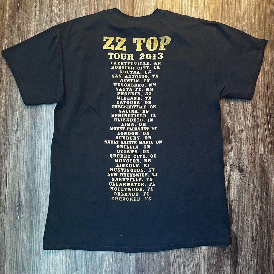 ZZ Top Eldorado Bar Durango Mexico Men's MD Concert T-shirt Dates On ...