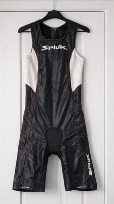 Spiuk Triathlon Suit Mens Medium Black Cycling Skinsuit Padded Tri ...