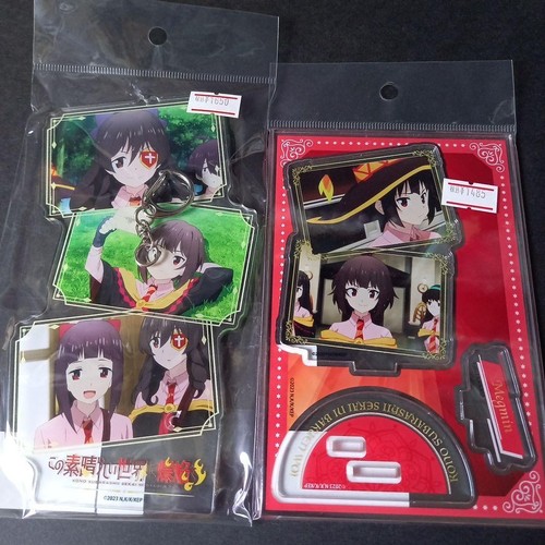 KonoSuba Megumin Acrylic Stand & Keychain Set Unopened Used Items | eBay
