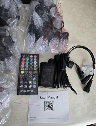 RGB C9 Christmas Lights Outdoor 65.6 ft, DIY Chasing Effects Smart APP ...