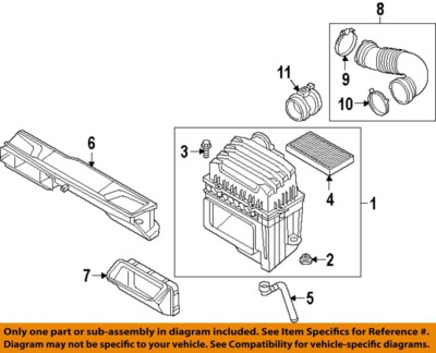 VOLKSWAGEN OEM 18-23 Atlas Cross Sport Air Intake-Intake Duct 3QF129618 ...