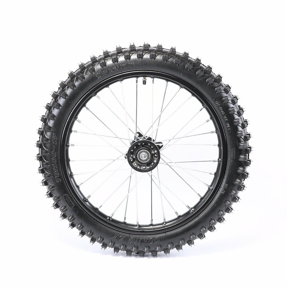 70/100-17 + 90/100-14 Tyre Rim & Tube Wheel Pit Bike Apollo RFZ 125cc ...