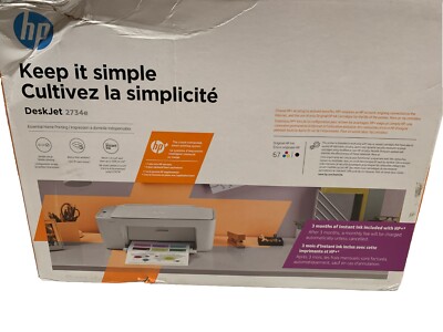 HP DESKJET 2734E 26K72A#B1H WIRELESS ALL-IN-ONE COLOR PRINTER SCANNER ...