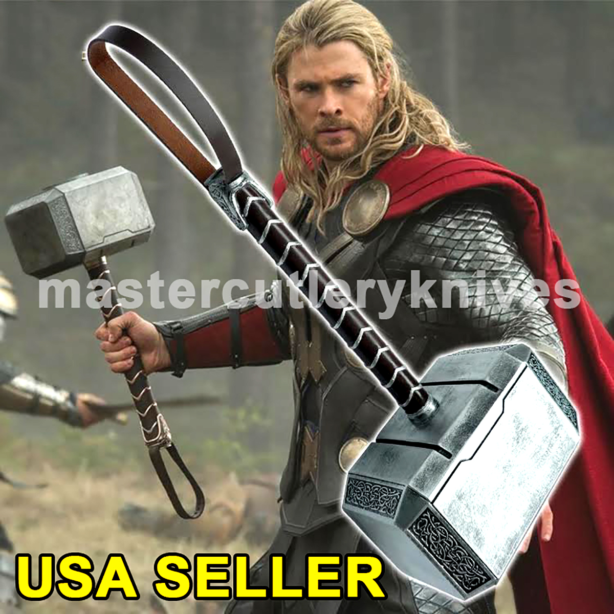 1:1 Scale Full Resin Avengers Thor Hammer 1:1 Replica Prop Mjolnir ...