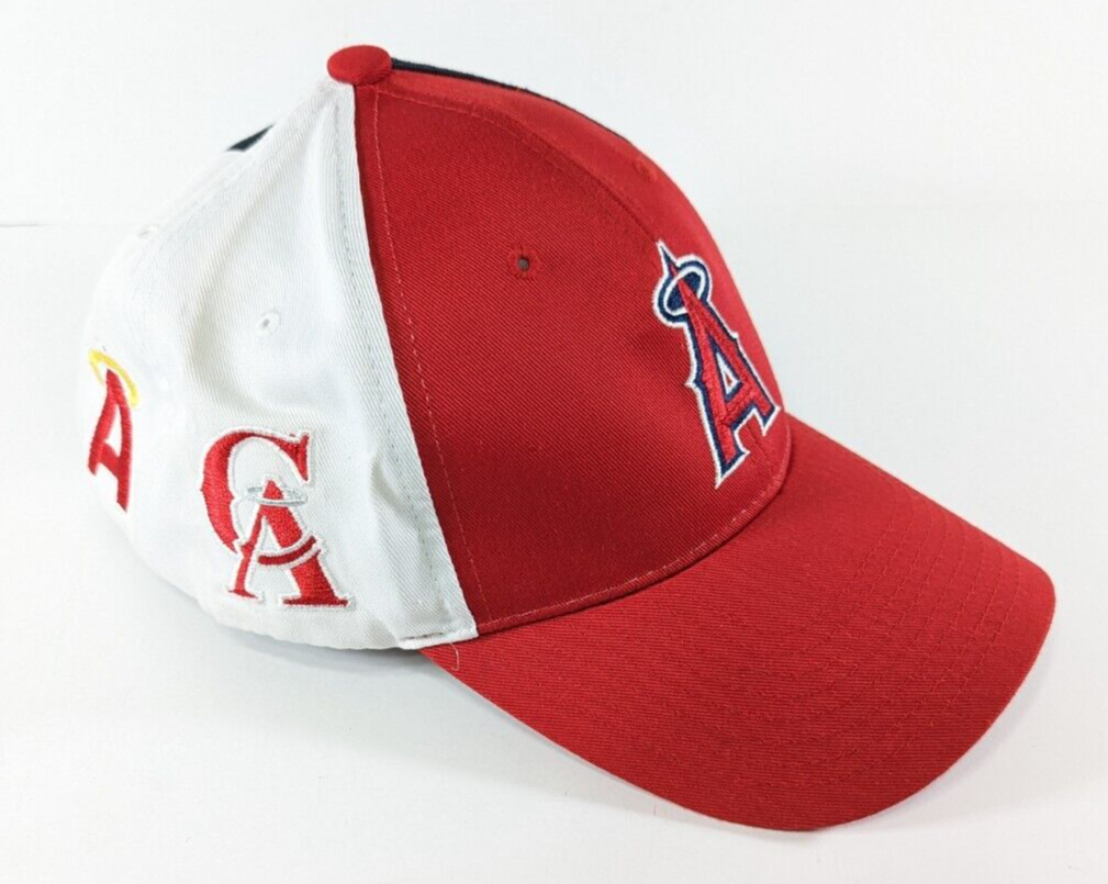 California Angels Hat Adjustable Cap Red White Blue Sixth Man ...