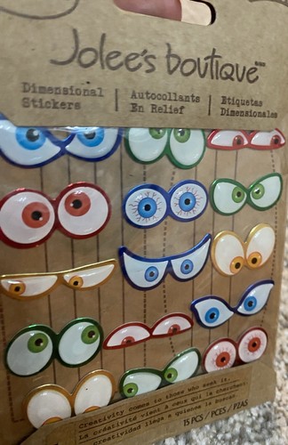 Jolees Eyes Eyeballs Scrapbook Stickers 3D Dimensional Halloween Crafts ...