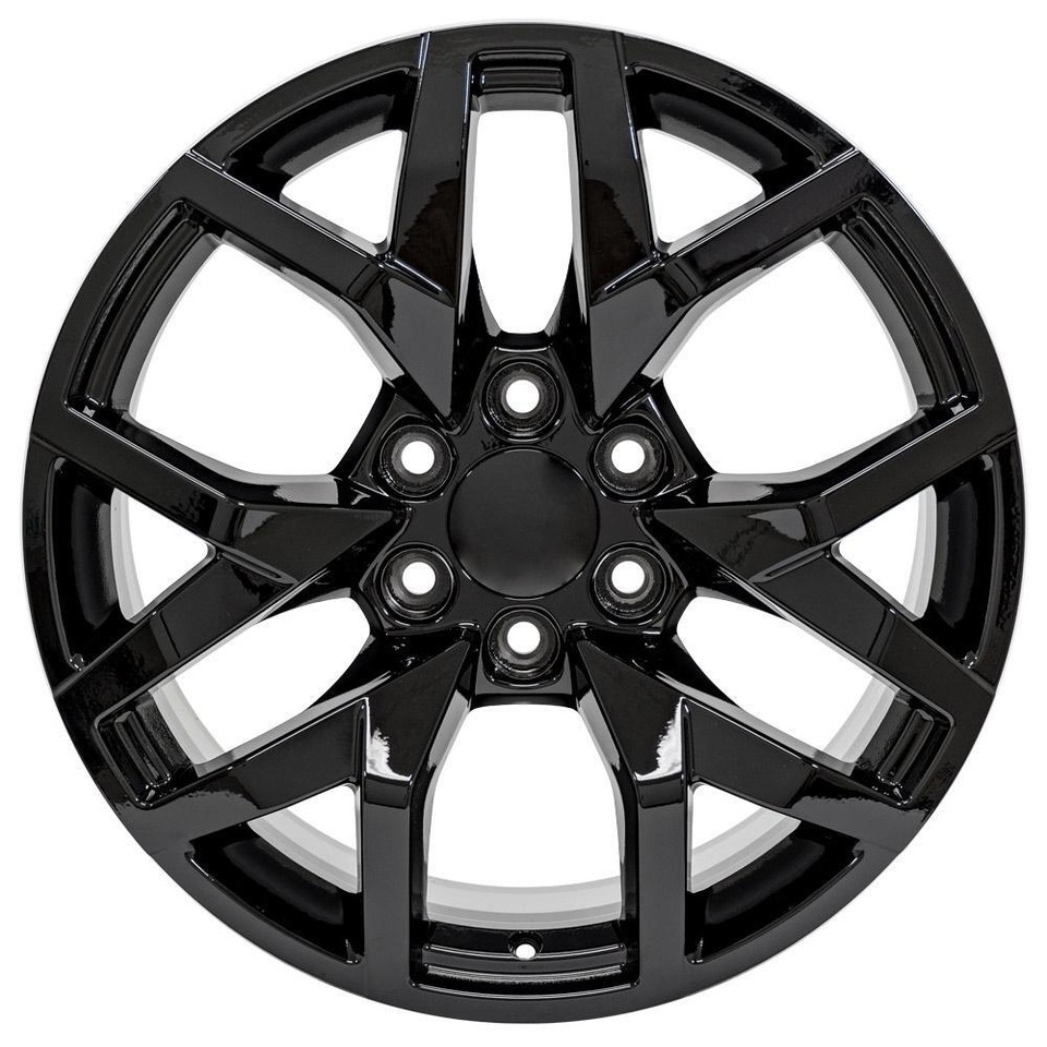 SEM Gloss Black 20 inch Wheels Set Fit New Cadillac GMC Chevy 84582671 ...