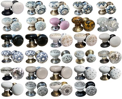 More Ceramic and Glass Room Door Knobs Mortice Door Knobs Door Turners | eBay UK