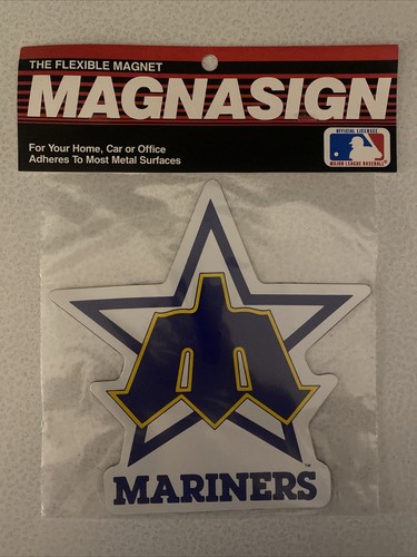 Vintage MLB Seattle Mariners Baseball Flexible Magnet. New. | eBay