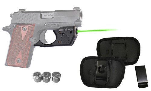 ARMALASER TR8G Green Laser for Sig Sauer P238 & P938 IWB Concealed ...