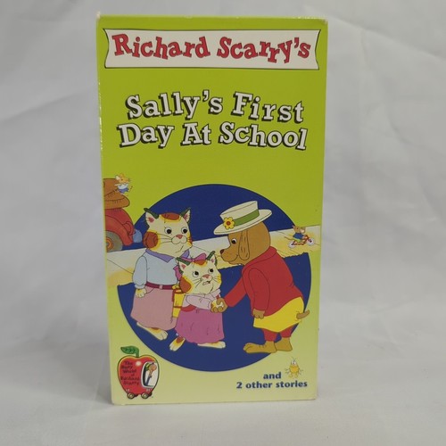 Richard Scarry's Sally's First Day At School And 2 Other Stories VHS ...
