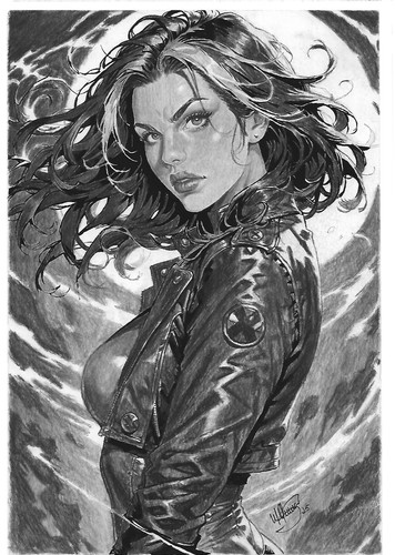 Rogue (09"x12") Original Art by Wesley Oliveira - Ed Benes Studio | eBay
