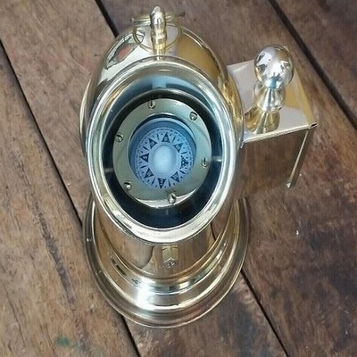 Nautical Gimbal Compass Oil Lamp Binnacle Nautical Ship Lantern ...