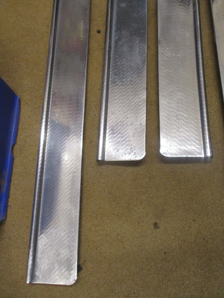 Jaguar MK2 240 340 V8-250 Polished original door tread plates set of 4 ...