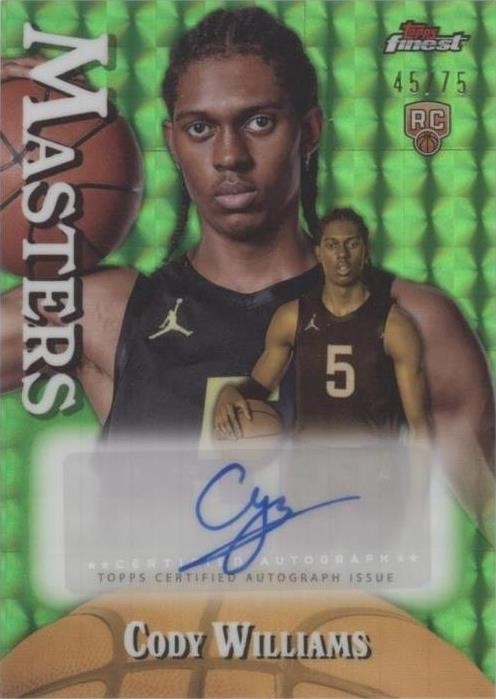 2024-25 Topps Finest - Masters Autographs Cody Williams, Cody Williams ...