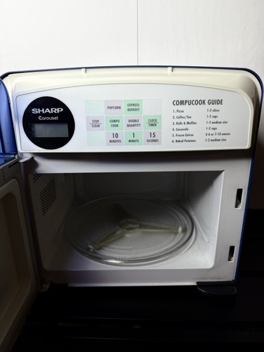 SHARP Carousel Microwave Blue Camper Dorm Cube Carousel R-120DB Retro ...