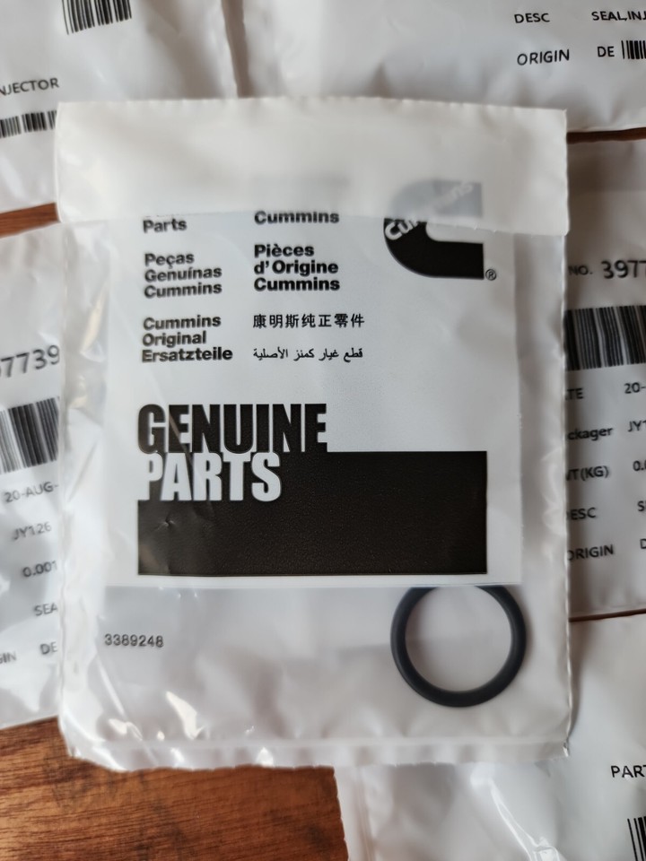 Set of 6 OEM CUMMINS 3977393 SEAL O-RING INJECTOR | eBay