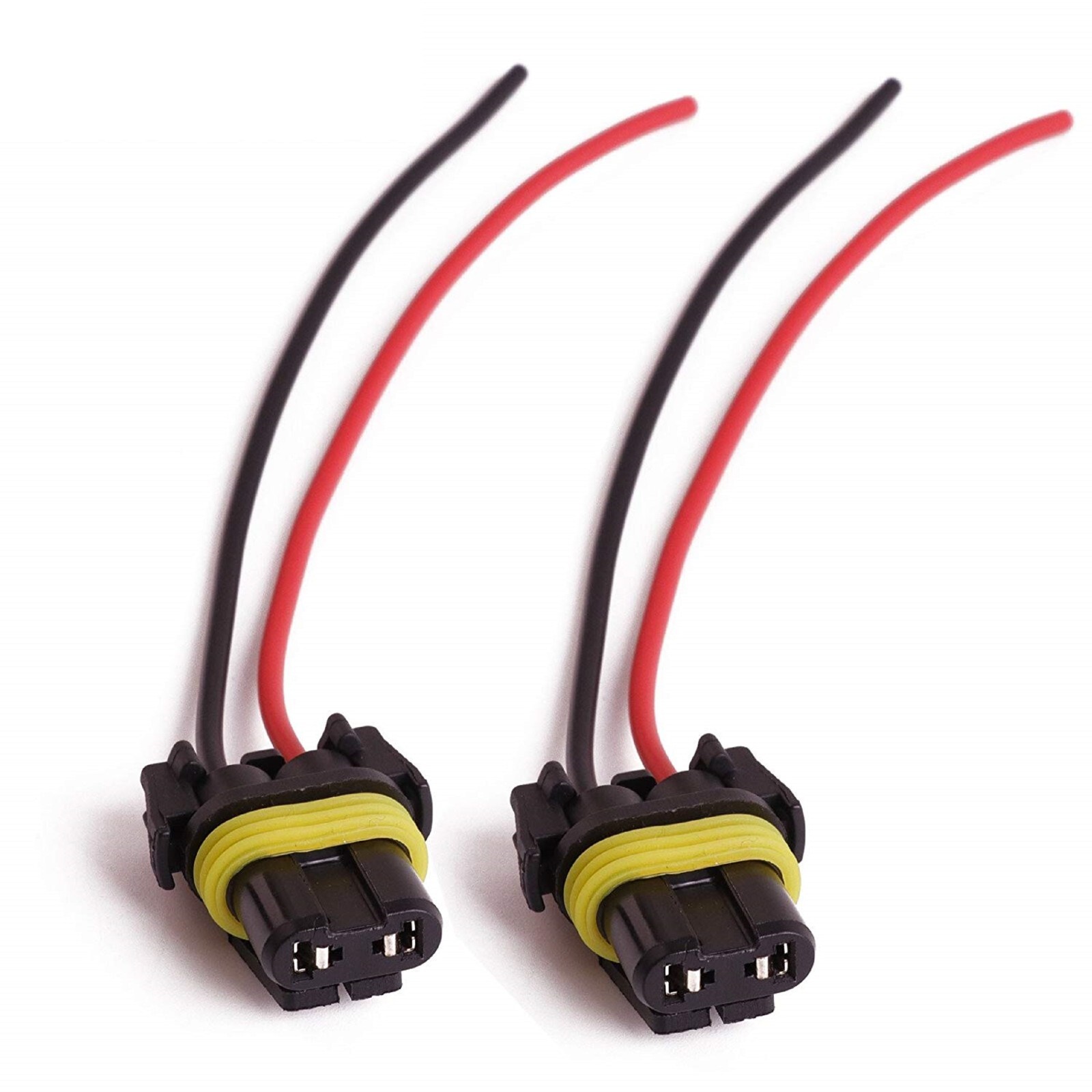 Extension Wire Pigtail Female 9005 HB3 Head Light Two Harness Hi Beam ...