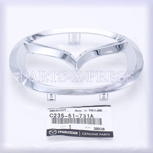 GENUINE OEM MAZDA 3 MAZDASPEED6 FRONT MASCOT GRILLE RADIATOR EMBLEM ...