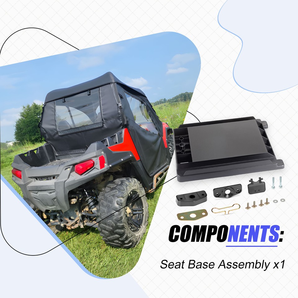 Seat Base Assembly for Polaris RZR 570 800 900 S 4 XP 2633532 5437119 ...