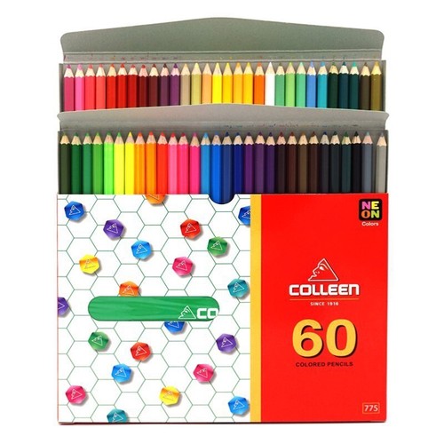 Colleen Pencils Premium 60Colored Art Painting Drawing Sketch WorkBook ...