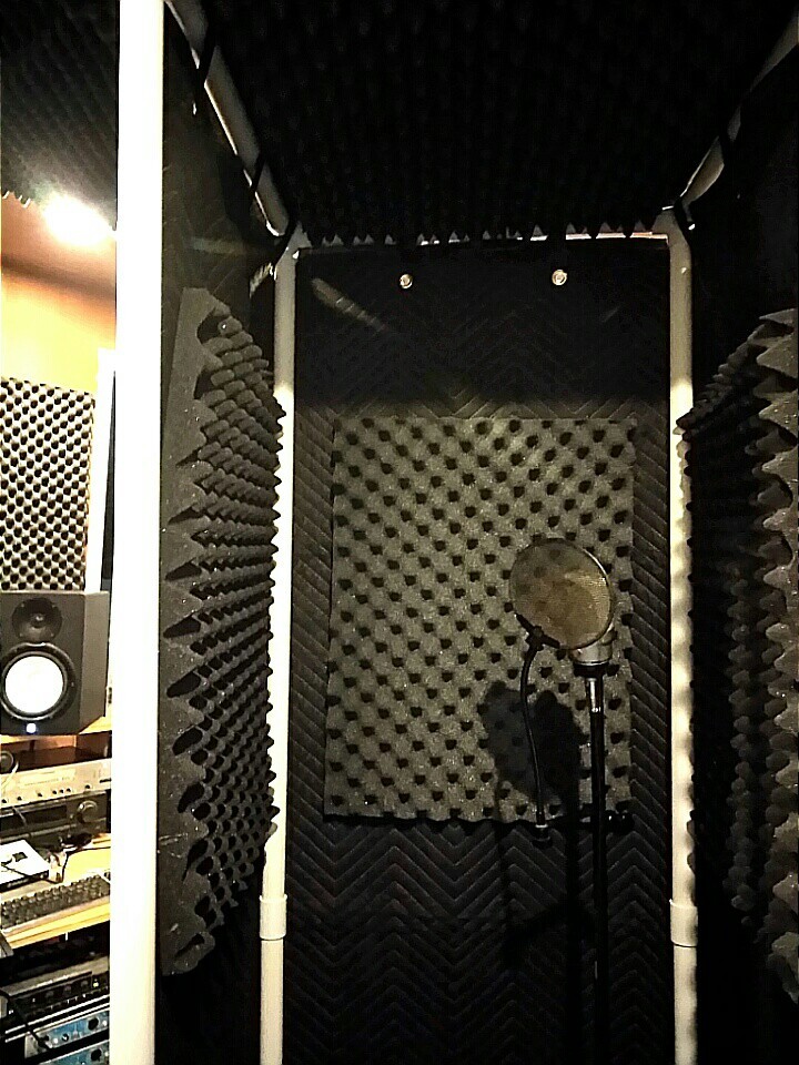 Acoustic Booth 2x2 Portable Vocal Recording Studio PodCast Sound ...