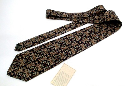 VTG Bert Pulitzer Collectors Edition Silk Tie Black Red 56" USA (NWT ...