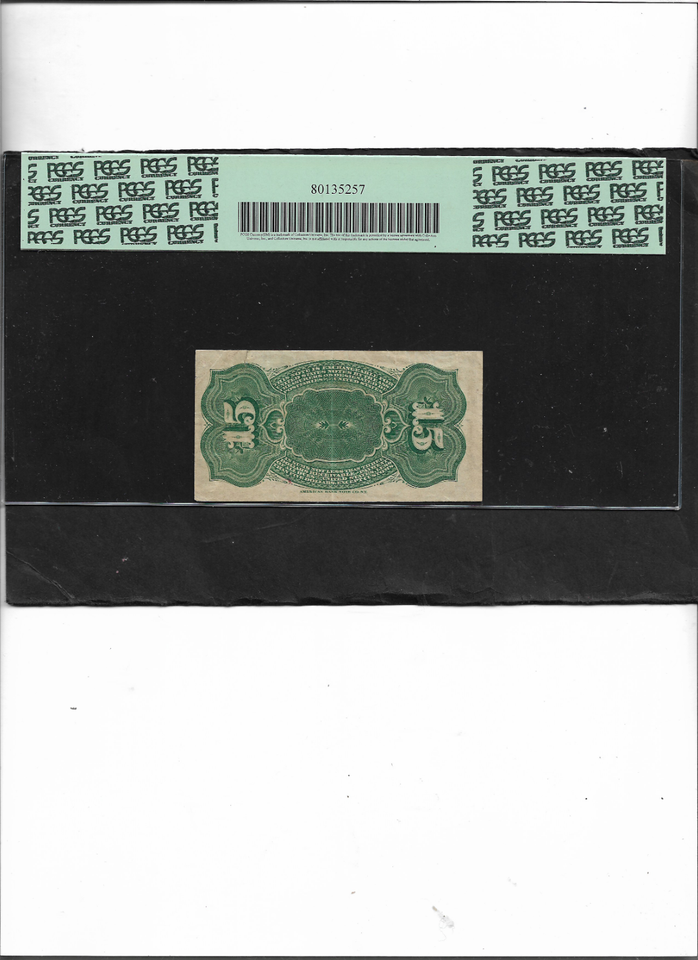 FRACTIONAL CURRENCY FR 1267 FOURTH ISSUE 15c LARGE RED SEAL ...