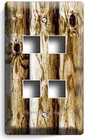 RUSTIC WOOD LOGS LIGHT SWITCH OUTLET WALL PLATE HUNTING CABIN BARN ...