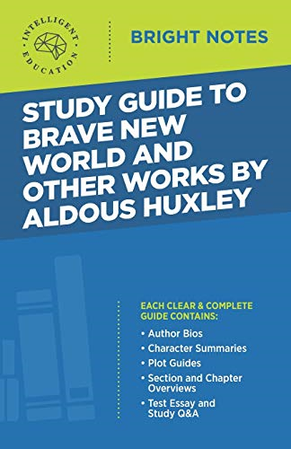 Study Guide to Brave New World and Other Works by Aldou - Paperback NEW ...
