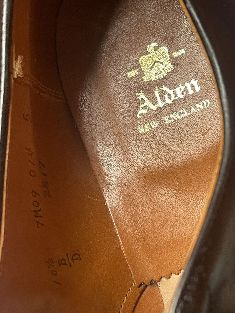 Alden Mens Plain Toe Blucher Oxford #2817 Black Sz 10.5 B/D Alden Mens Plain Toe Blucher Oxford #2817 Black Sz 10.5 B/D