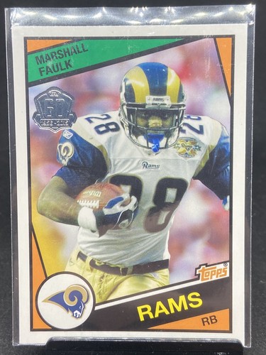 2015 Topps Marshall Faulk Throwback Insert SP Rams | eBay