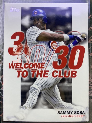 Sammy Sosa 30/30 Welcome To The Club 2023 Topps Series One #WC-11 | eBay