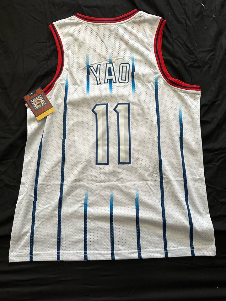 Retro Hardwood Classics Houston Rockets Yao Ming Basketball Vest Large ...