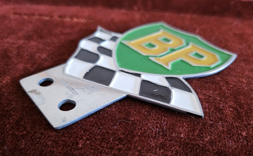 AUTOMOBILE CAR CLUB BADGE # BP BRITISH PETROL ENGLAND | eBay