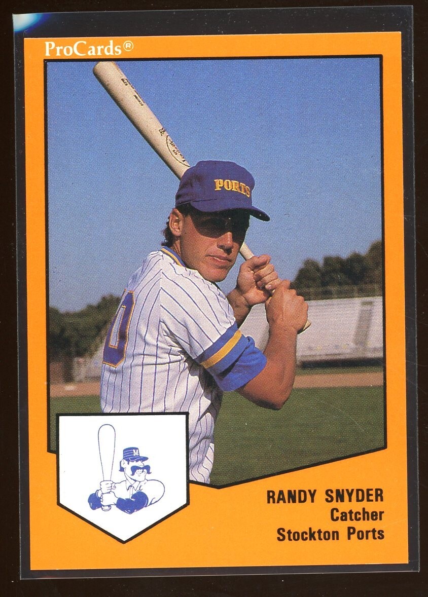 1988 ProCards Stockton Ports RANDY SNYDER RC BREWERS RANGERS BREMERTON ...