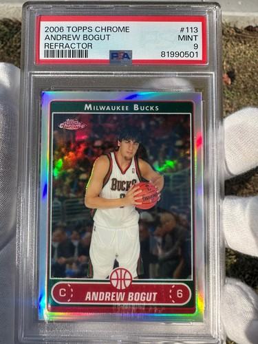 2006 Topps Basketball Andrew Bogut Refractor Mint PSA 9 | eBay