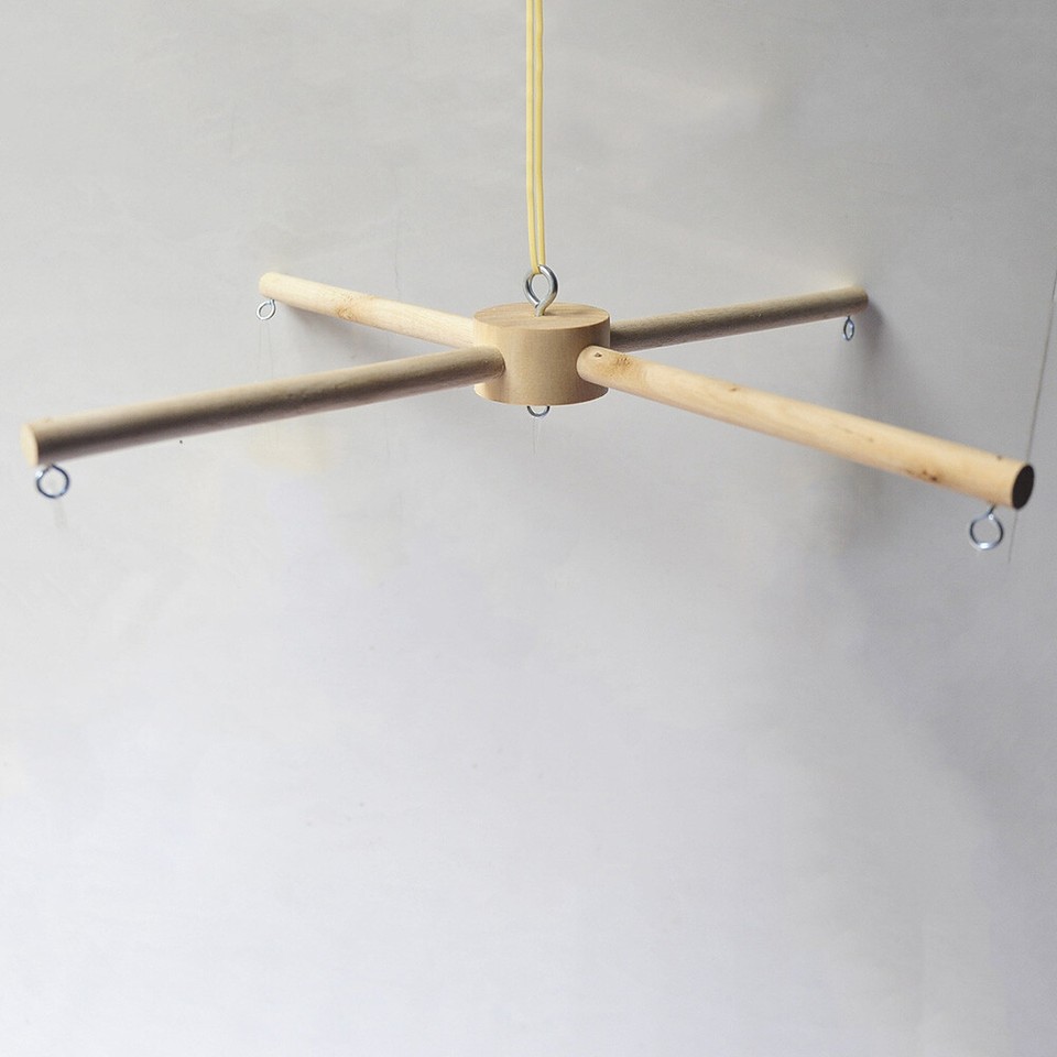 Baby Kids Wooden Wind Chime Bracket Crib Hanger Frame Handmade DIY Home ...