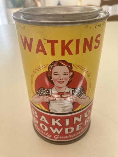 Vintage Watkins Baking Powder Tin Can | eBay
