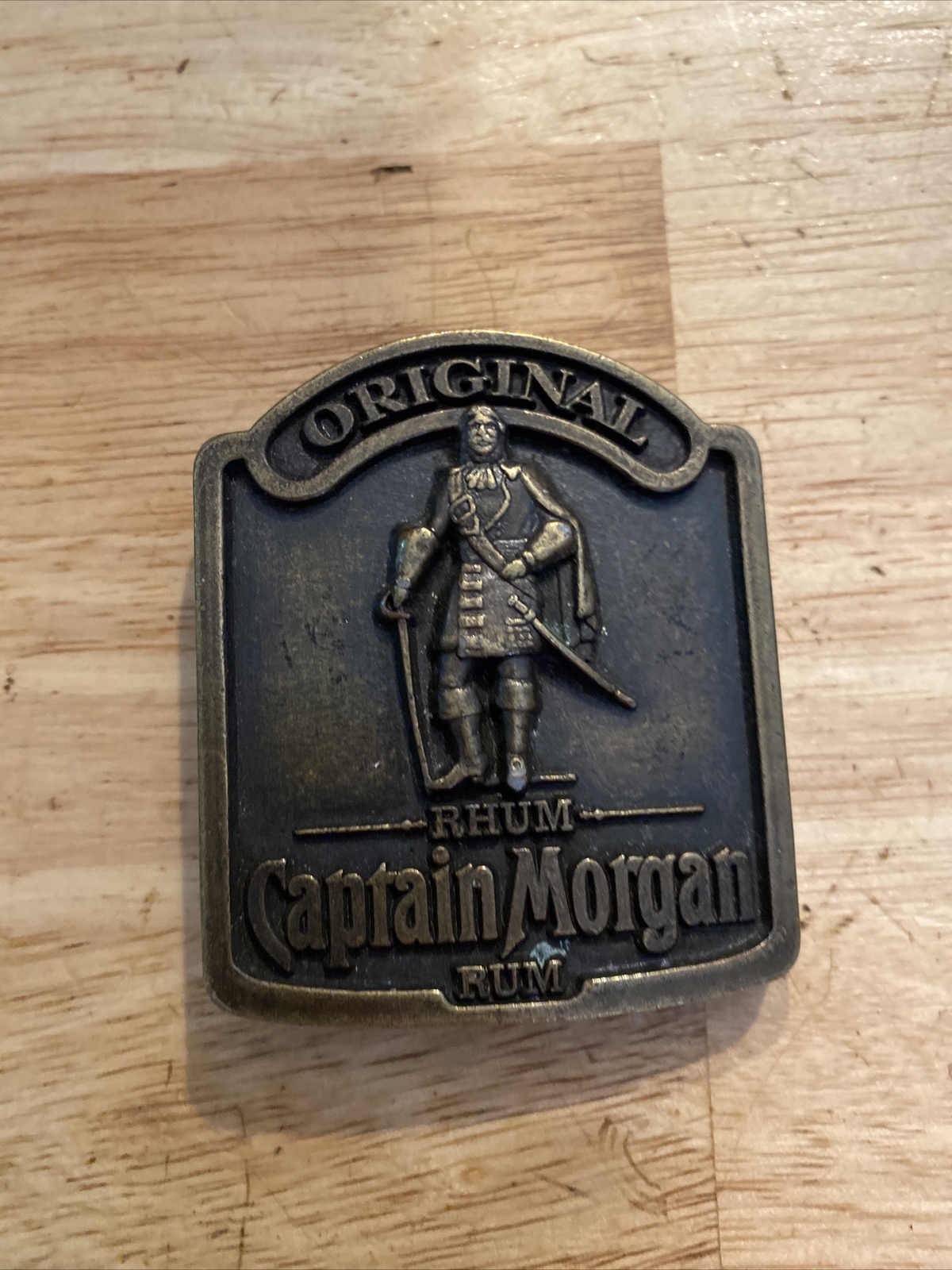 Vintage Captain Morgan Belt Buckle Rum Whiskey Liquor… - Gem
