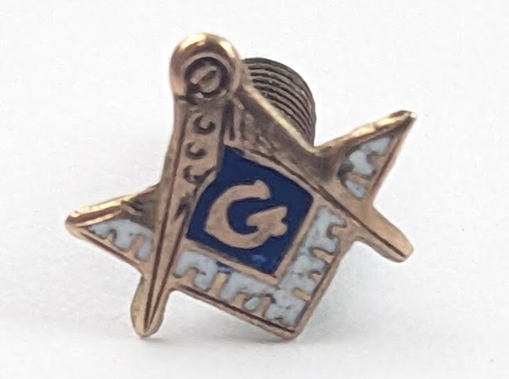 Vintage Antique Masonic Freemason Solid 10K Tie Tack Lapel Pin | eBay