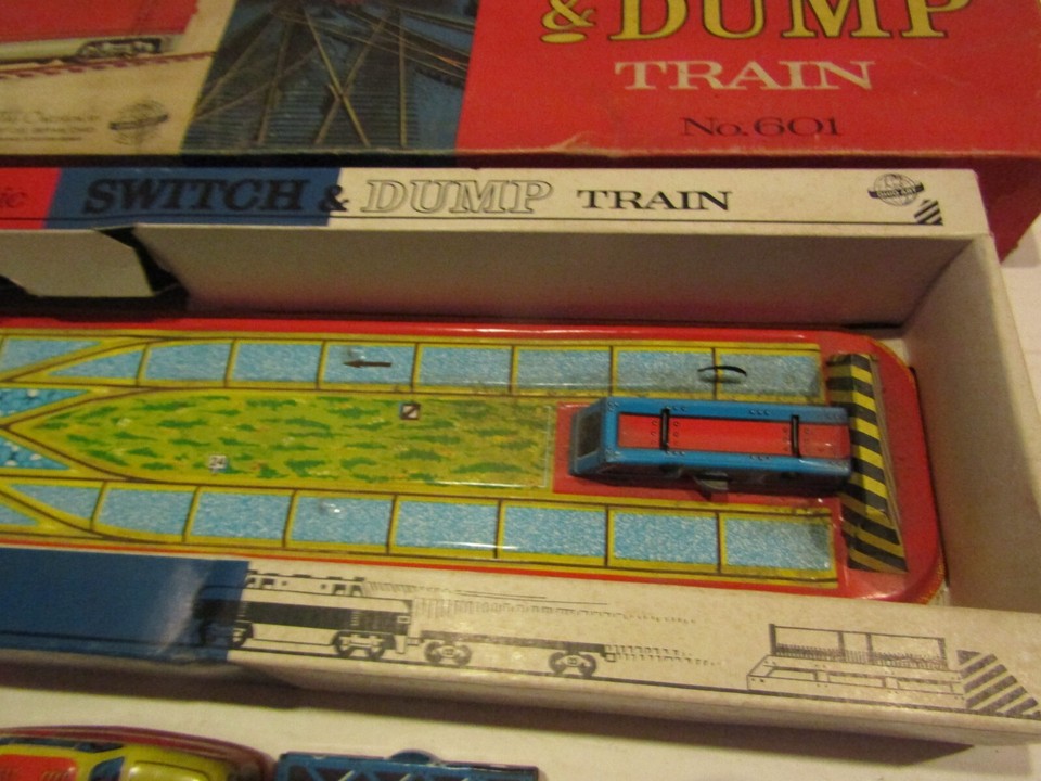Boxed Vintage Ohio Art Mechanical Switch & Dump Train, 601 Bryan, Ohio ...