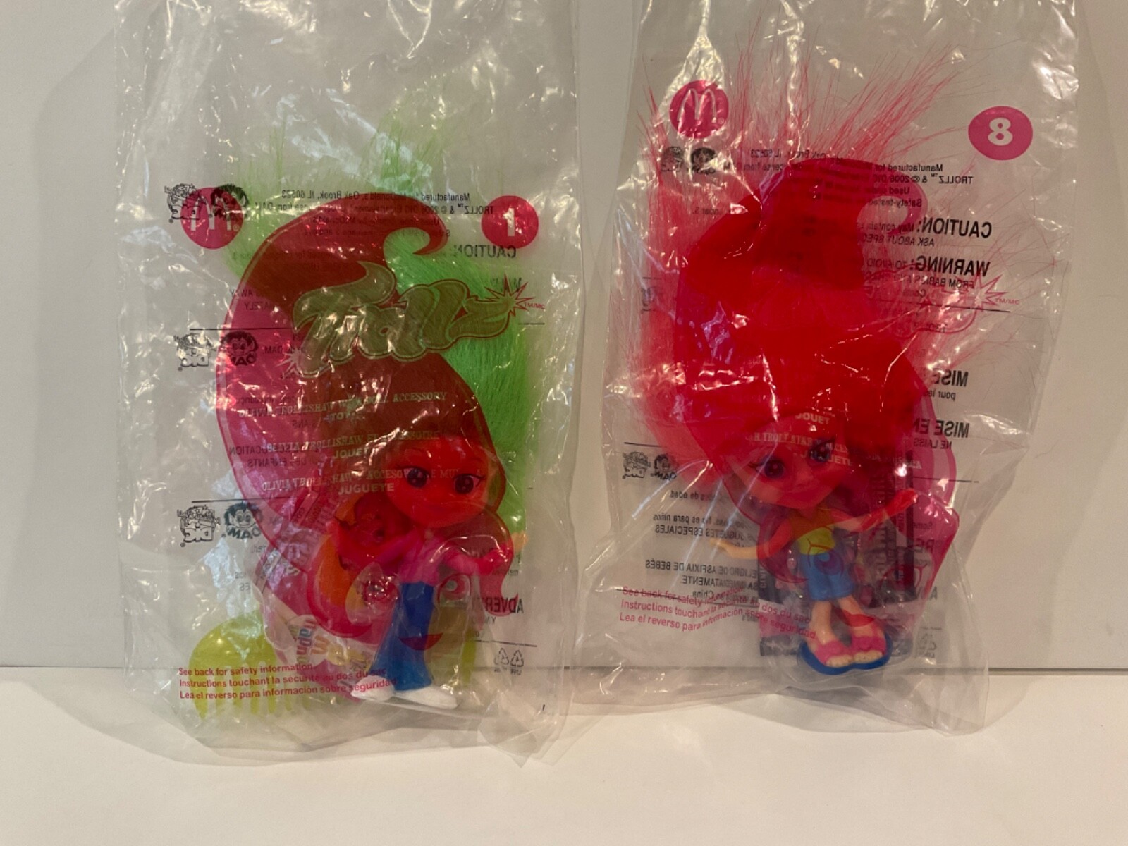 Trollz Troll Doll McDonalds Happy Meal Toy - 2006 #1 Olivia, #8 Hannah ...