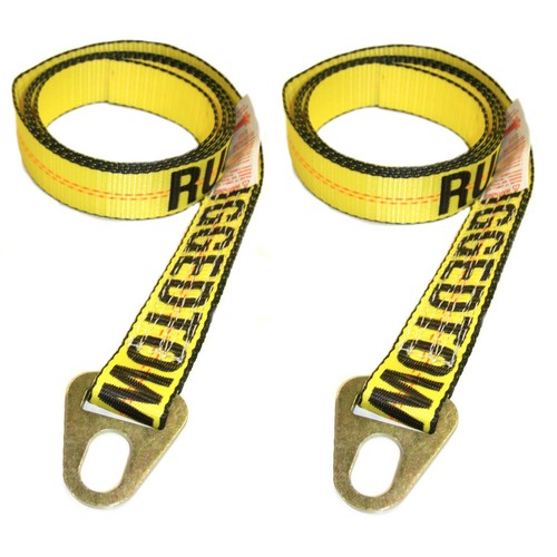 Keyhole Lasso Straps for Chevron Wheel Lift – 2" x 8 ft – Yellow ...