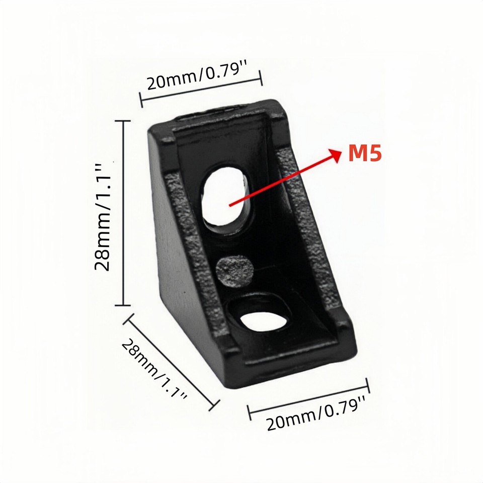 Corner Bracket Gusset Hardware for 2020 / 3030 / 4040 Aluminum ...