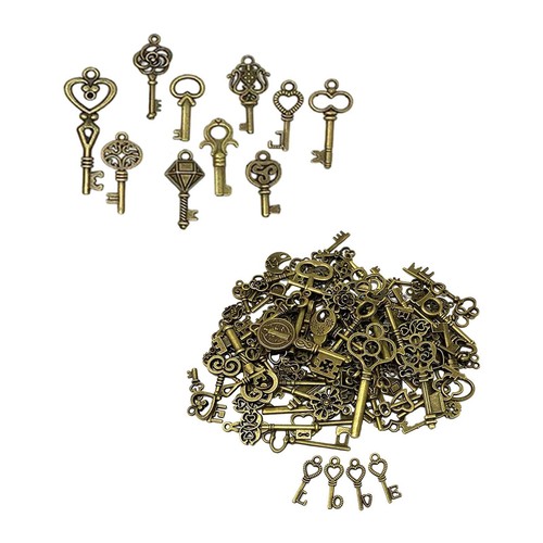 Skeleton Key Pendants Small Skeleton Keys Bulk Vintage Key Decoration ...