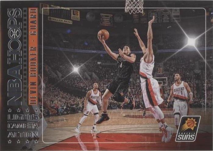 2017-18 Panini NBA Hoops - Lights Camera Action Devin Booker #29 for ...