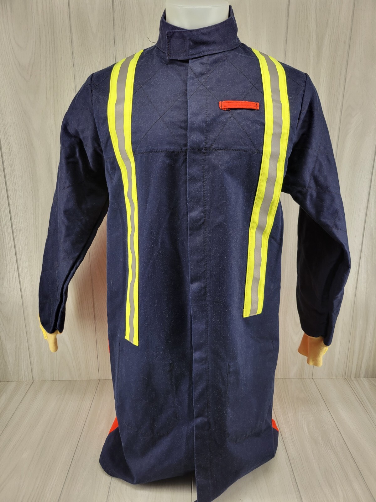 Quantum Designs Vented Jacket Flame Resistant Reflective Work Coat Men ...